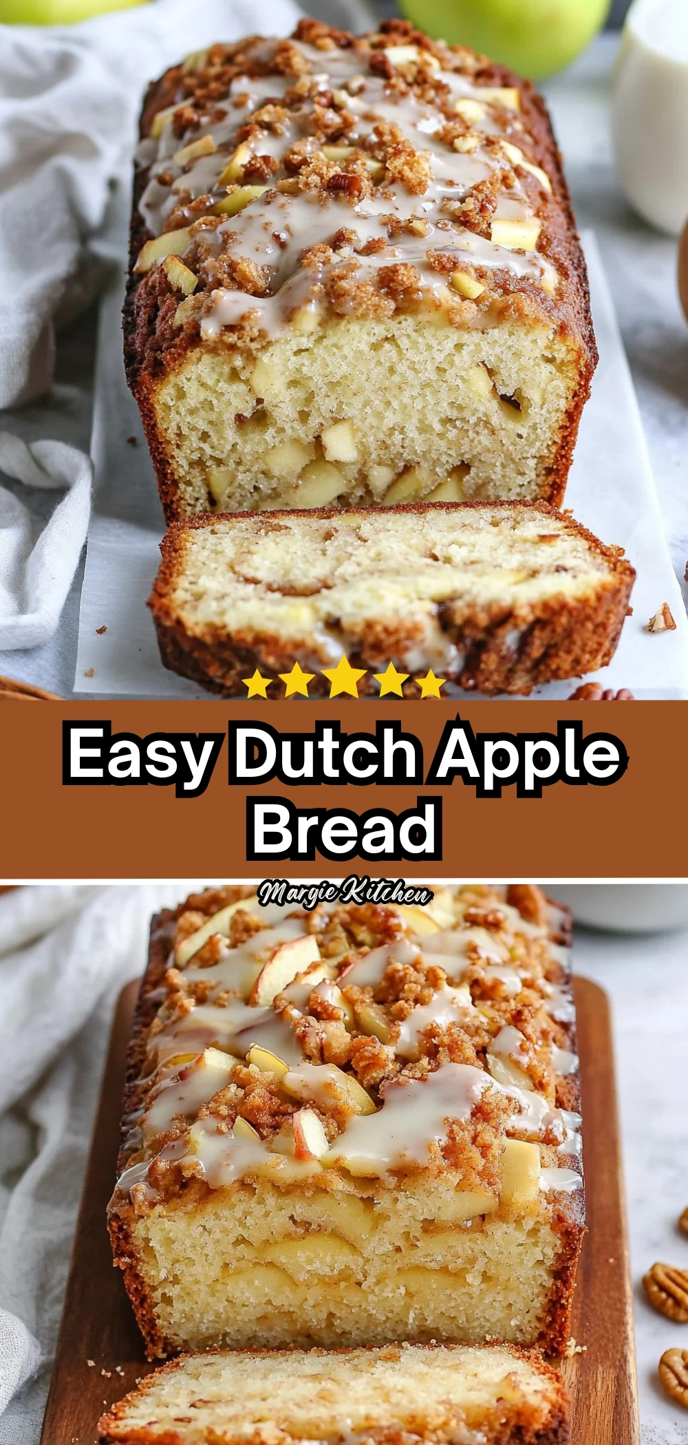 Easy Dutch Apple Bread