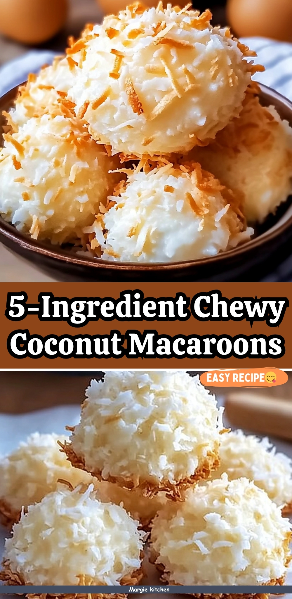 5-Ingredient Chewy Coconut Macaroons