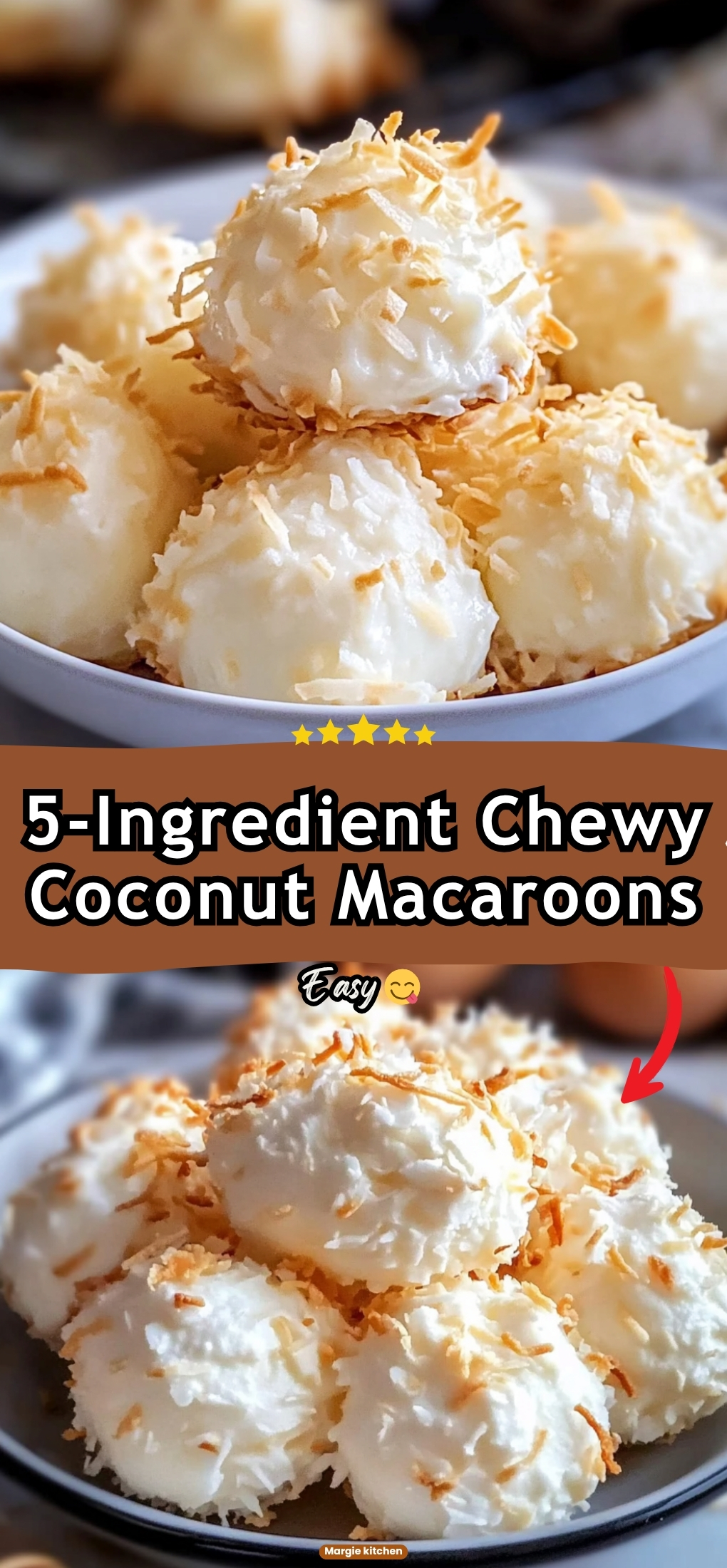5-Ingredient Chewy Coconut Macaroons
