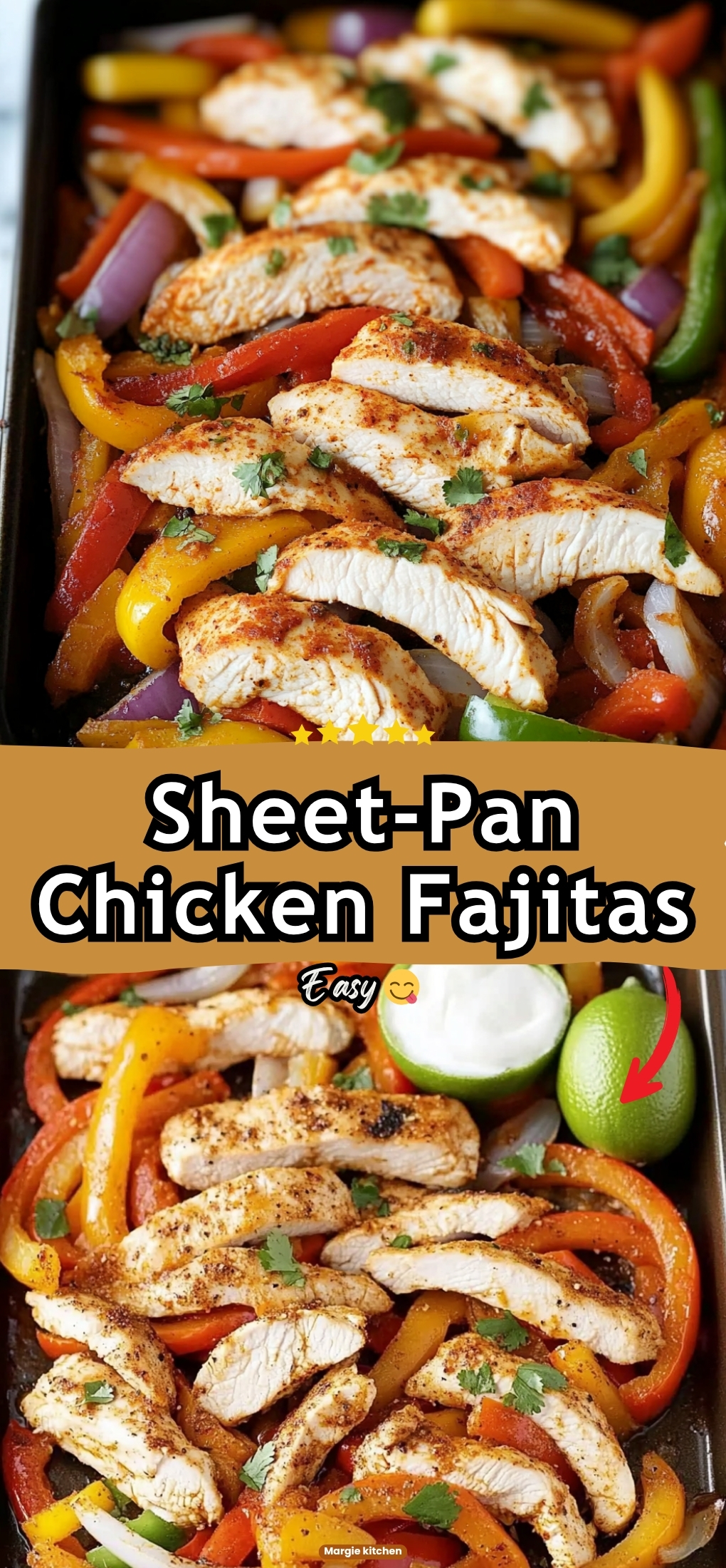 Sheet-Pan Chicken Fajitas