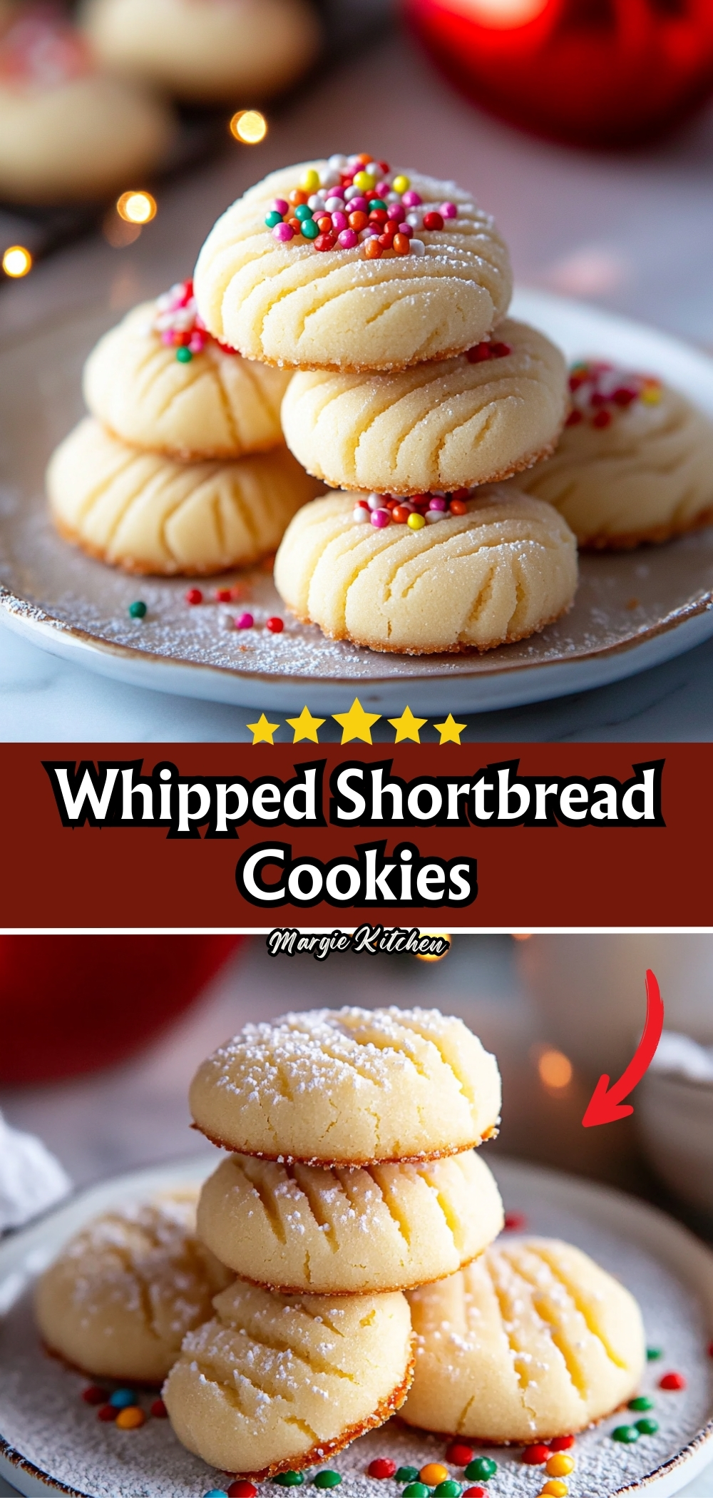 Whipped Shortbread Cookies