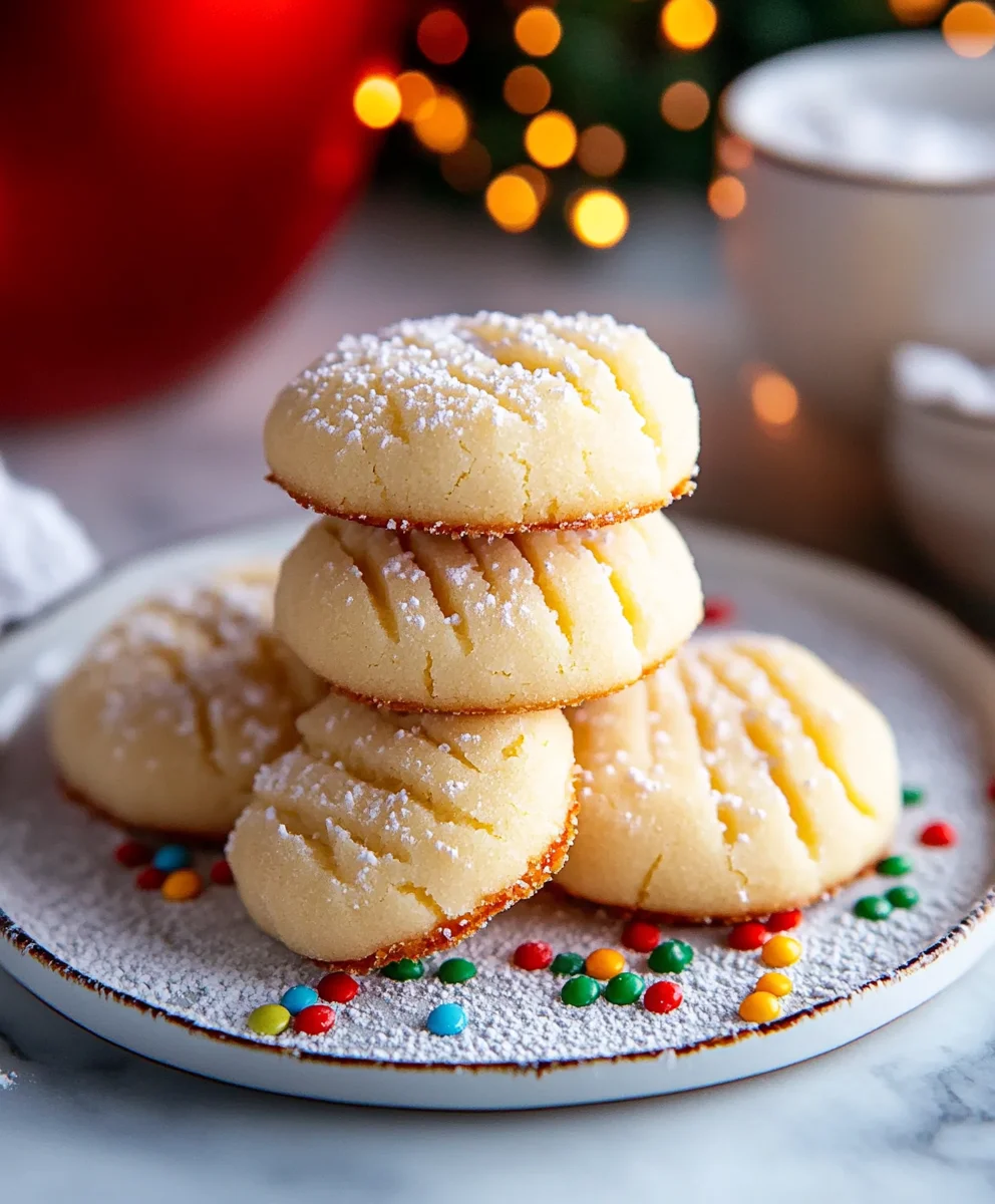 Whipped Shortbread Cookies