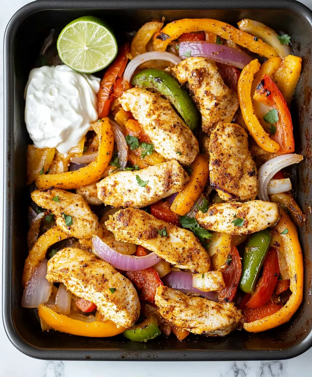 Sheet-Pan Chicken Fajitas