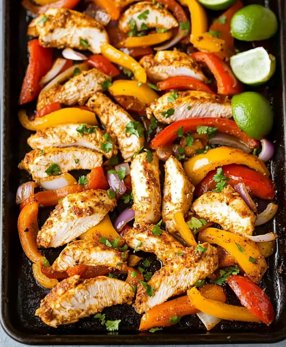 Sheet-Pan Chicken Fajitas