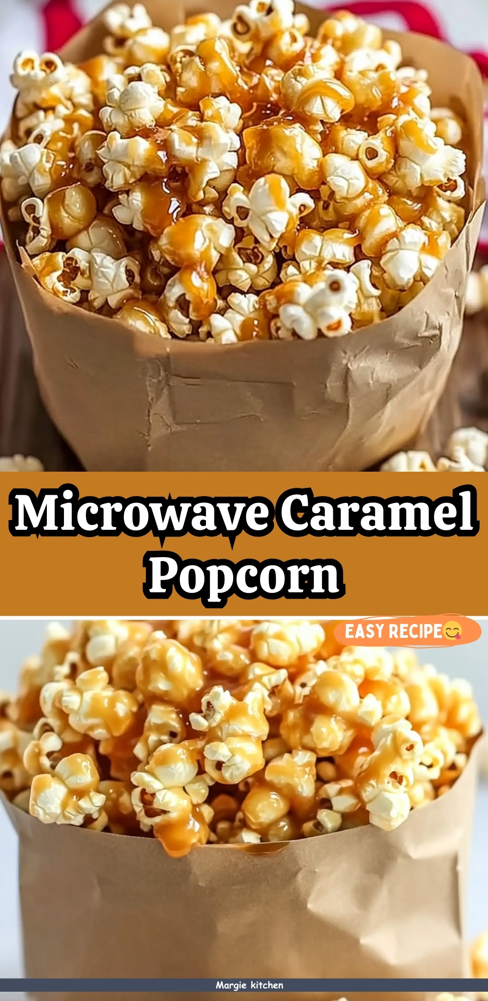 Microwave Caramel Popcorn