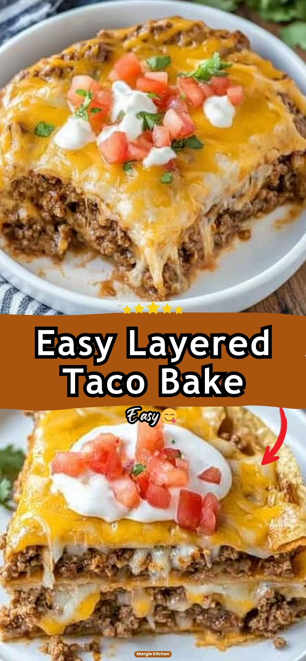 Easy Layered Taco Bake