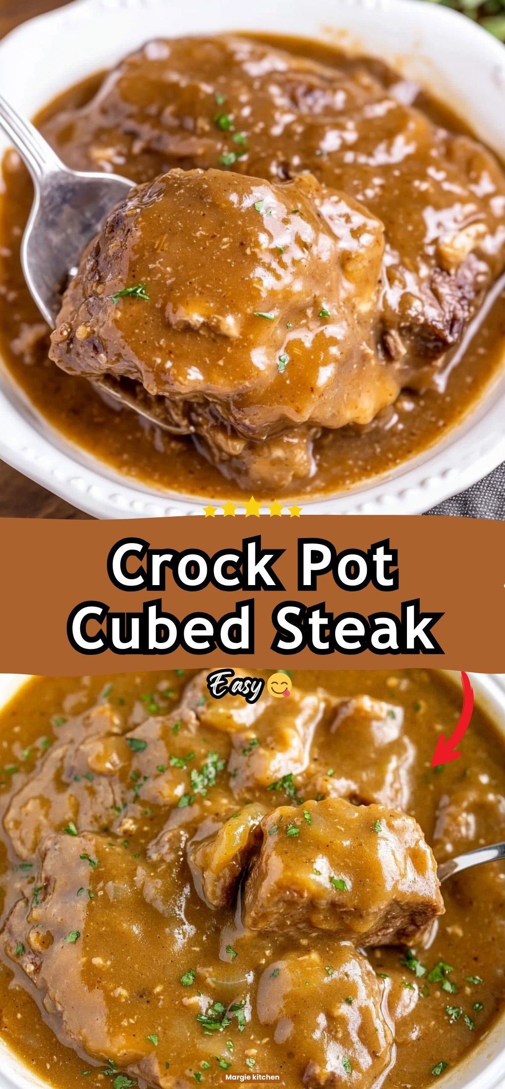 Crock Pot Cubed Steak